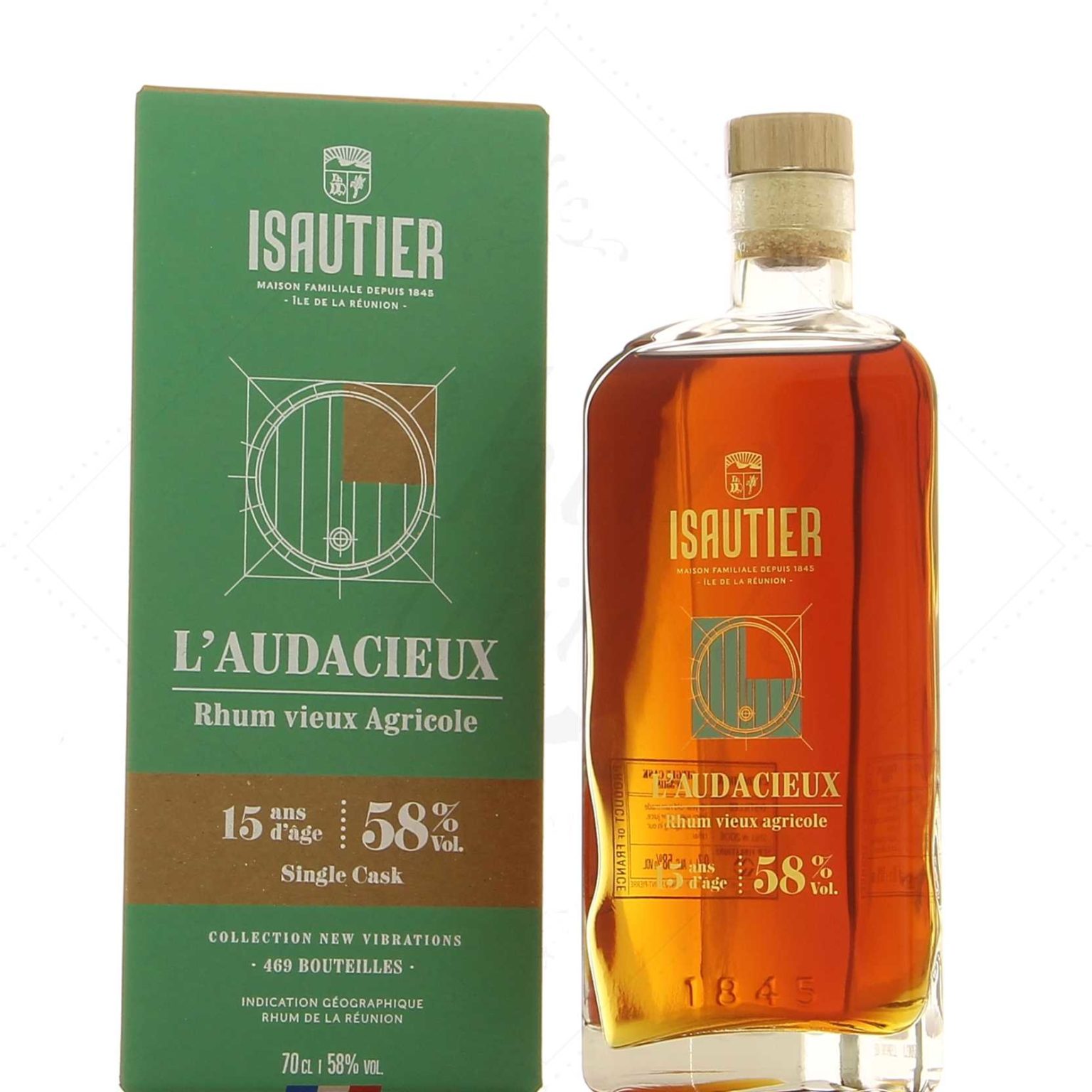 Isautier 15 ans 2006 L'Audacieux rhum vieux agricole 58° - Rhum Attitude