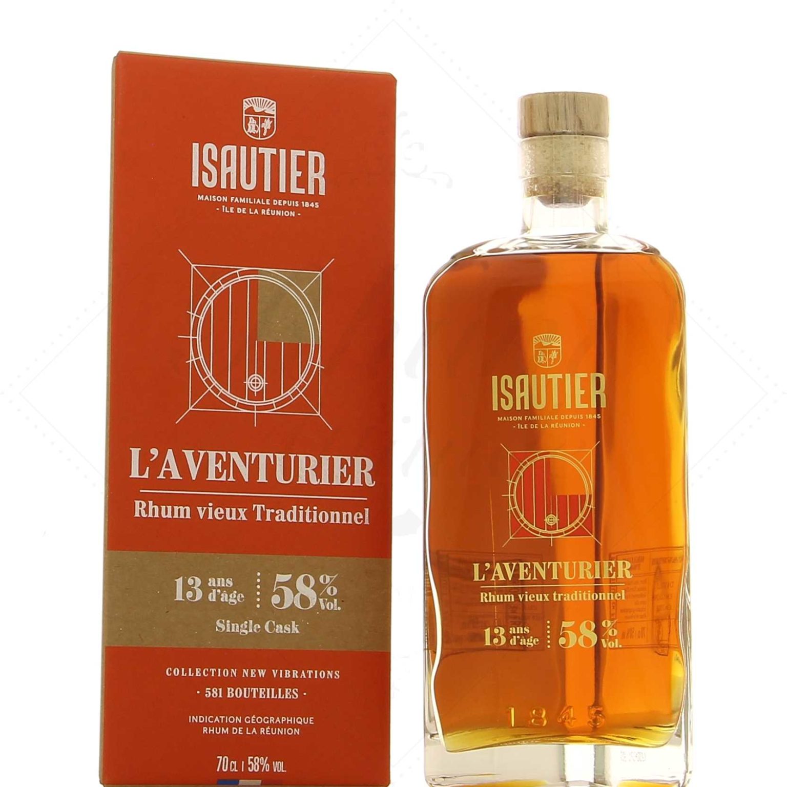 Isautier 13 ans 2008 L'Aventurier rhum vieux traditionnel 58° - Rhum Attitude