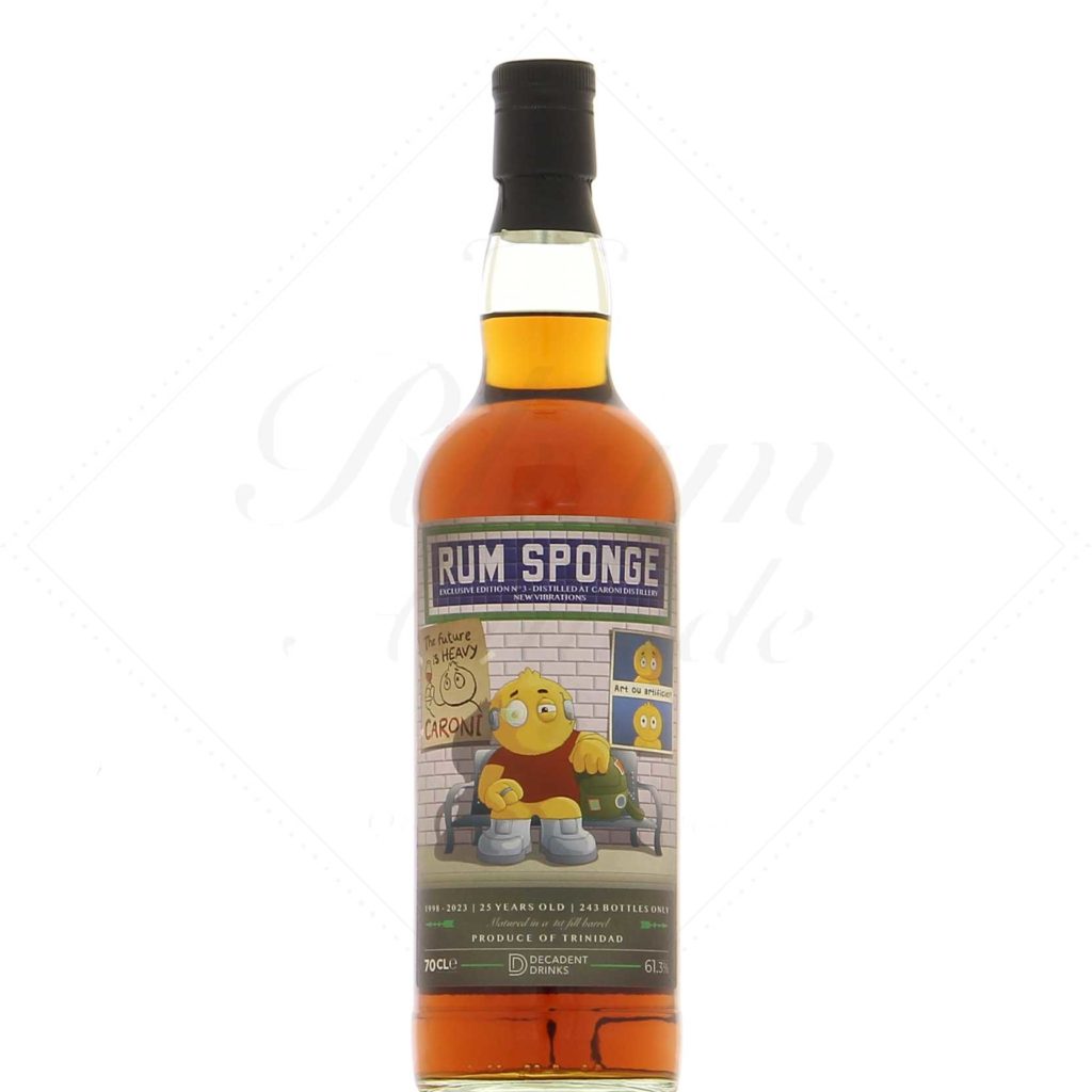 Caroni 25 ans 1998 Rum Sponge D.D. 61,3° - Rhum Attitude