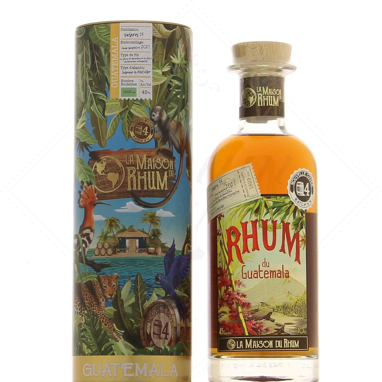 La Maison du Rhum Guatemala Botran batch #4 Solera 45° - Rhum Attitude