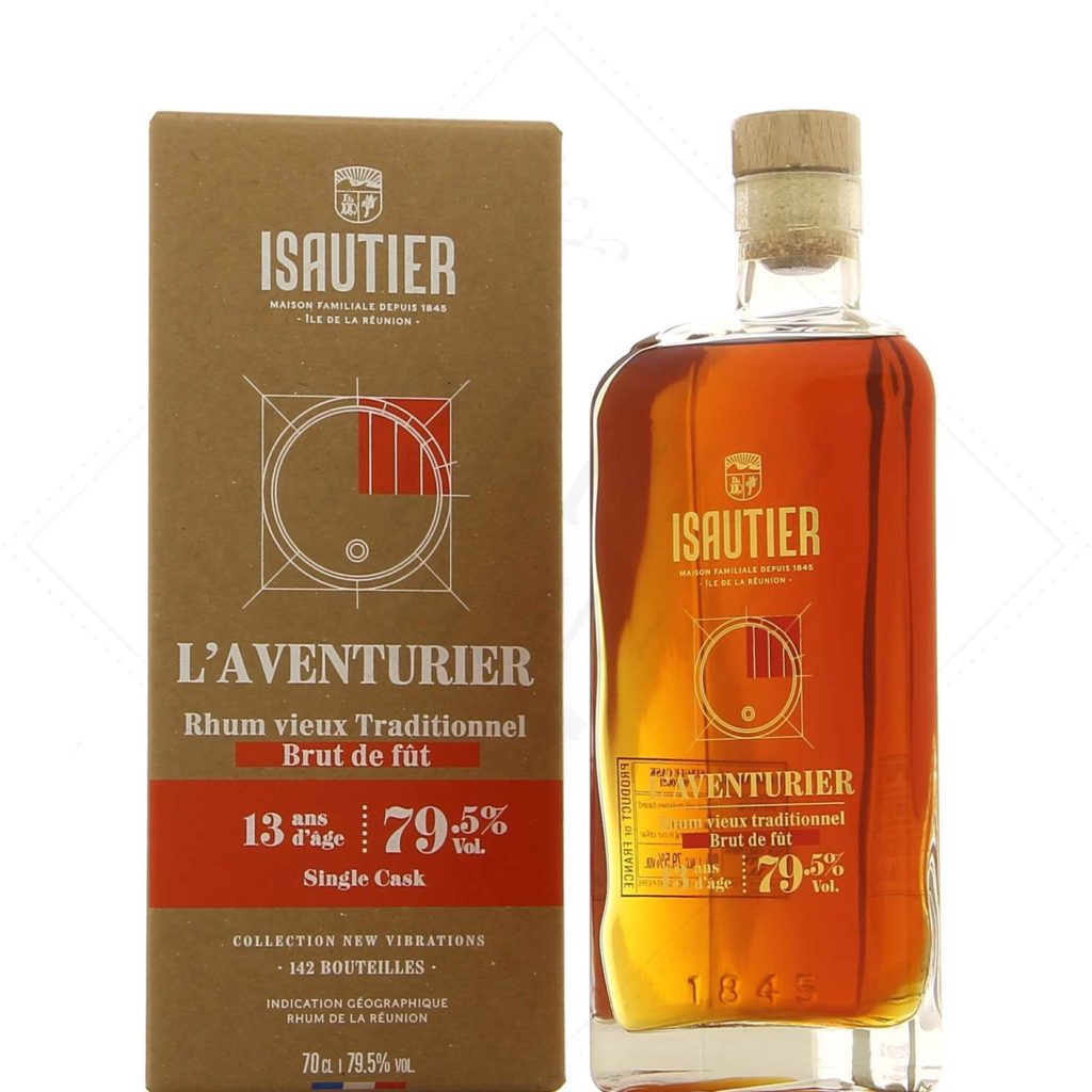 Isautier 13 ans 2008 L'aventurier Brut de fût New Vibrations 79,5° - Rhum Attitude