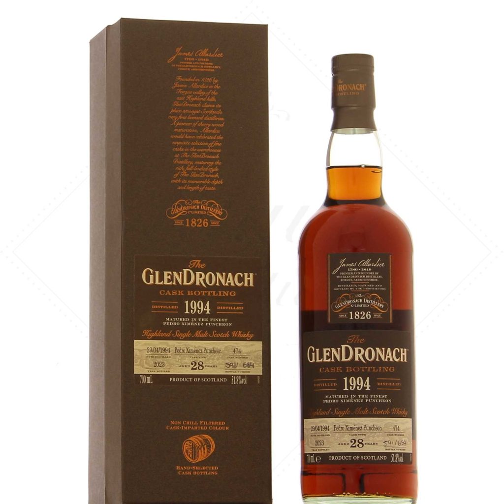 Glendronach 28 ans 1994 PX Sherry Puncheon #474 New Vibrations 51,8 ...