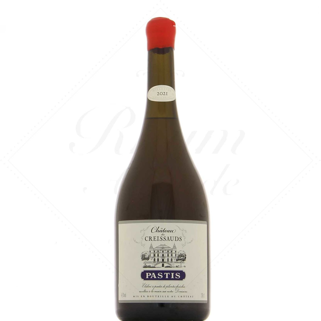 Pastis Château des Creissauds 2021 45° Magnum 1,5 litres ! - Rhum Attitude