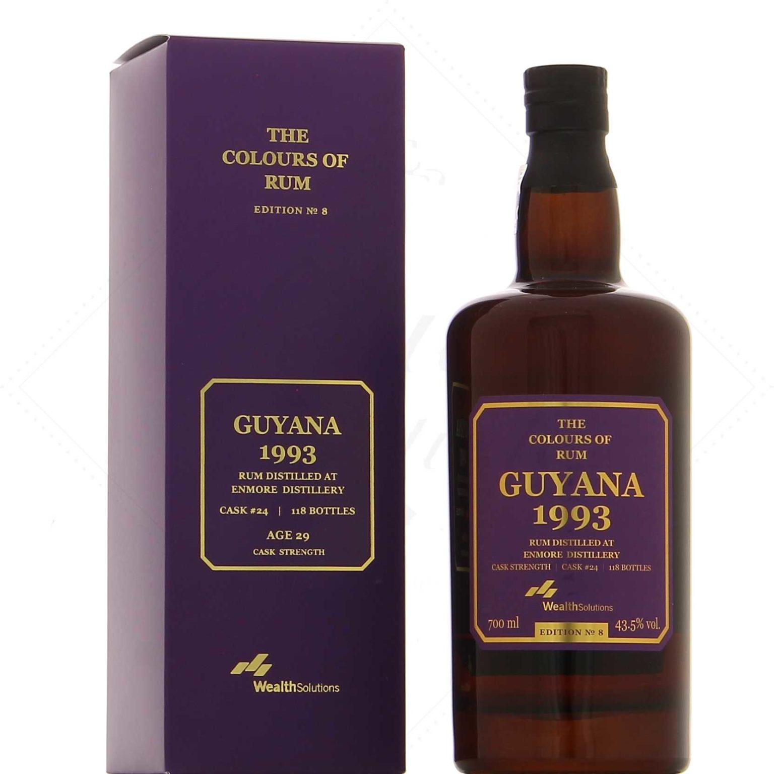 Colours of rum Guyana 29 ans 1993 Enmore EHP Edition n° 8 43,5° - Rhum ...