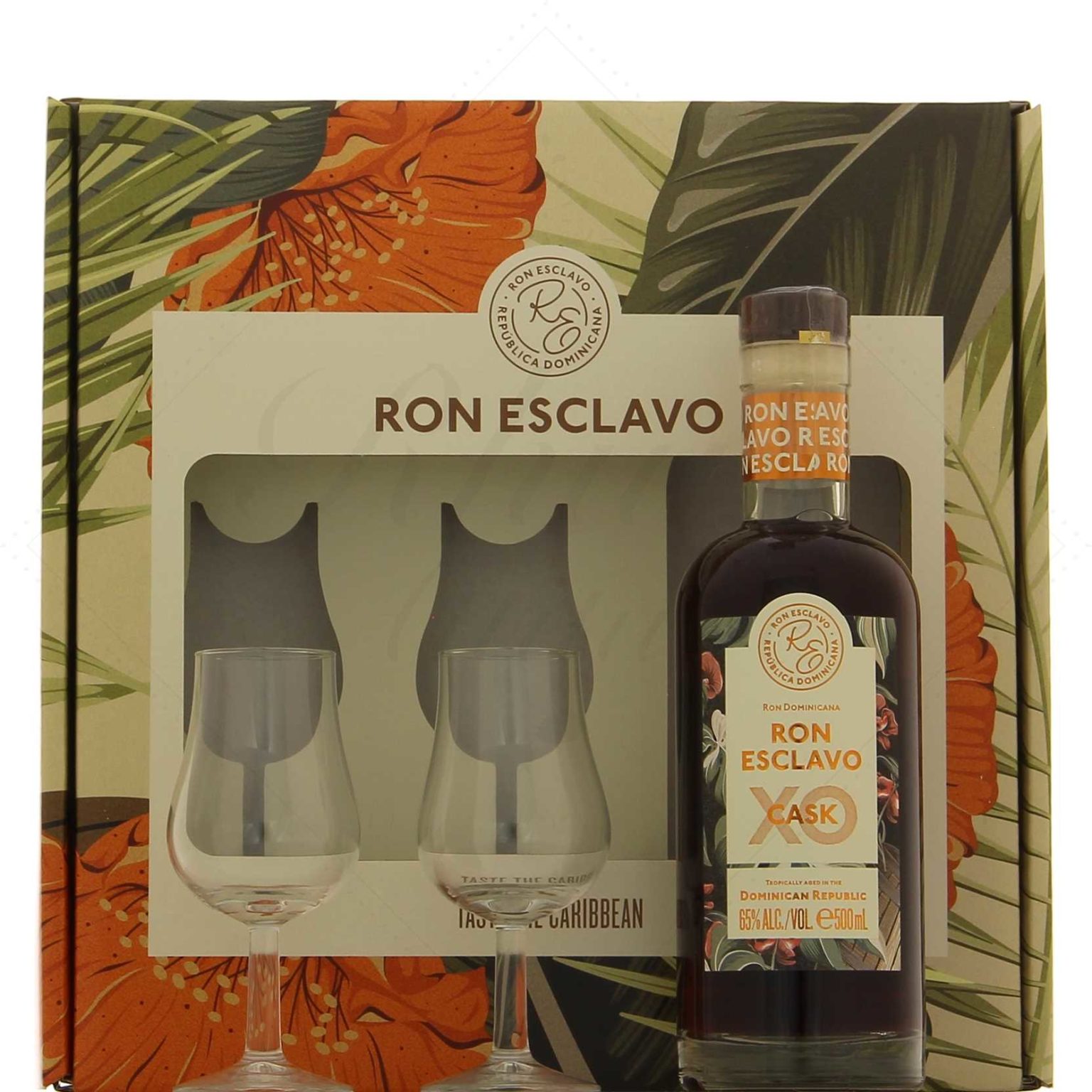 Ron Esclavo XO Cask 65° en coffret 2 verres - Rhum Attitude