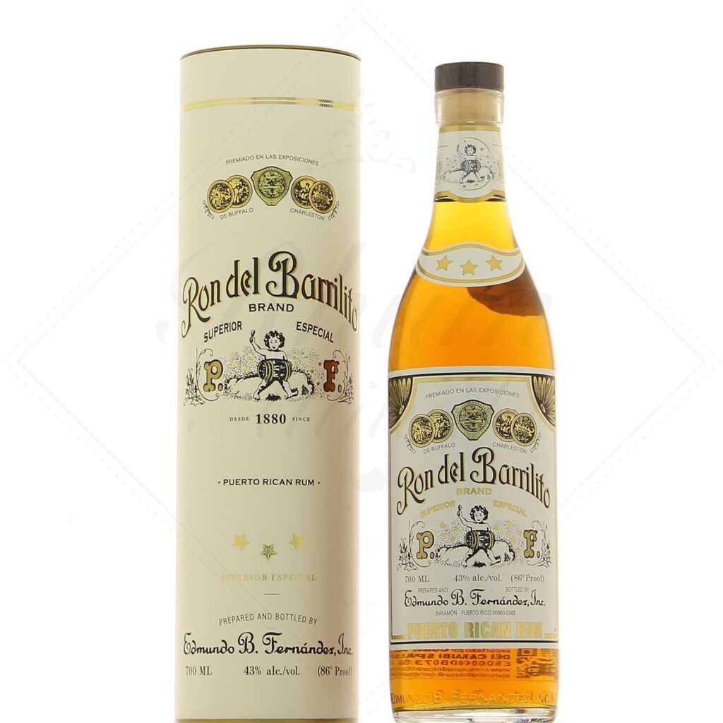 Ron del Barrilito Puerto Rico 3 étoiles 43° - Rhum Attitude