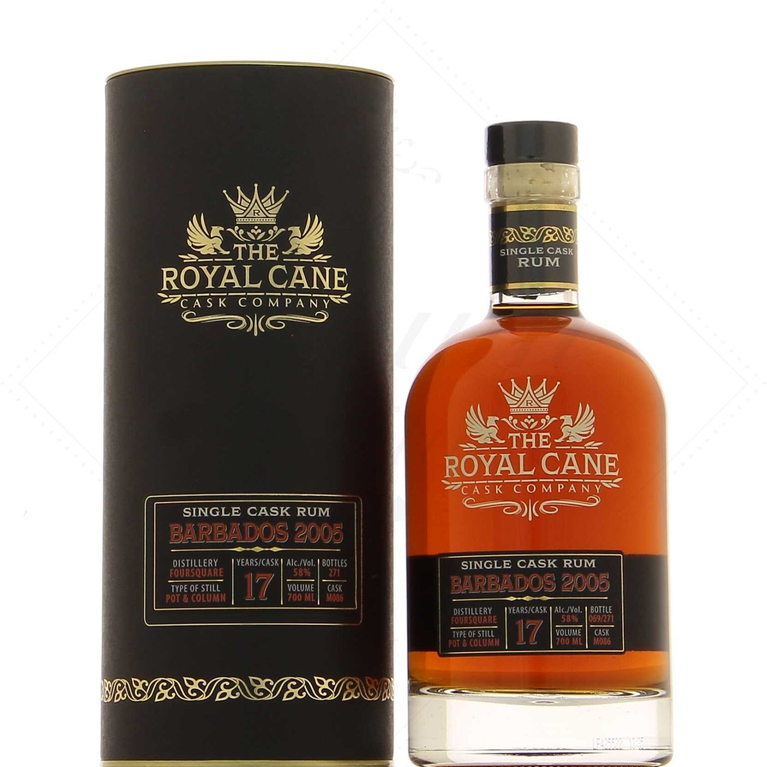 Royal Cane Barbados 2005 58° - Rhum Attitude