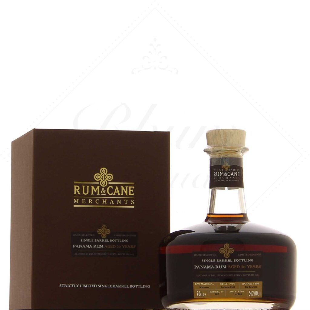 Rum & Cane Panama 20 ans Single cask 54,3° - Rhum Attitude