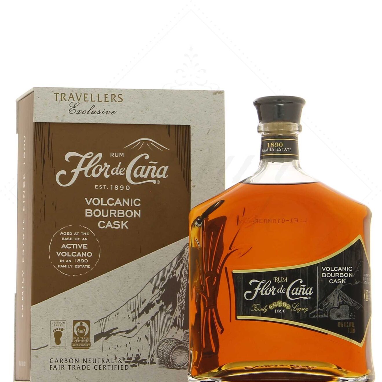 Flor de Cana Volcanic Bourbon Cask 40° 1 liter! - Rum Attitude