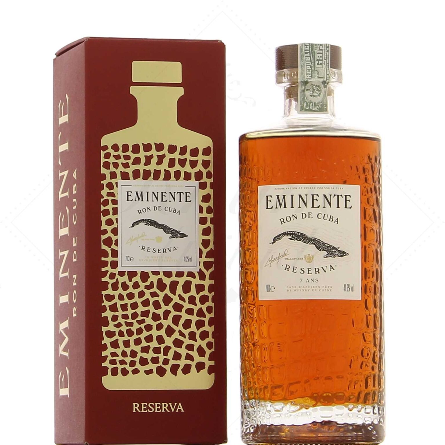 Eminente Reserva 7 ans 41,3° avec étui - Rhum Attitude