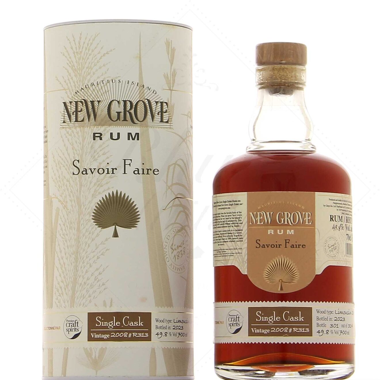 New Grove Savoir Faire Single Cask 49,8° - Rhum Attitude