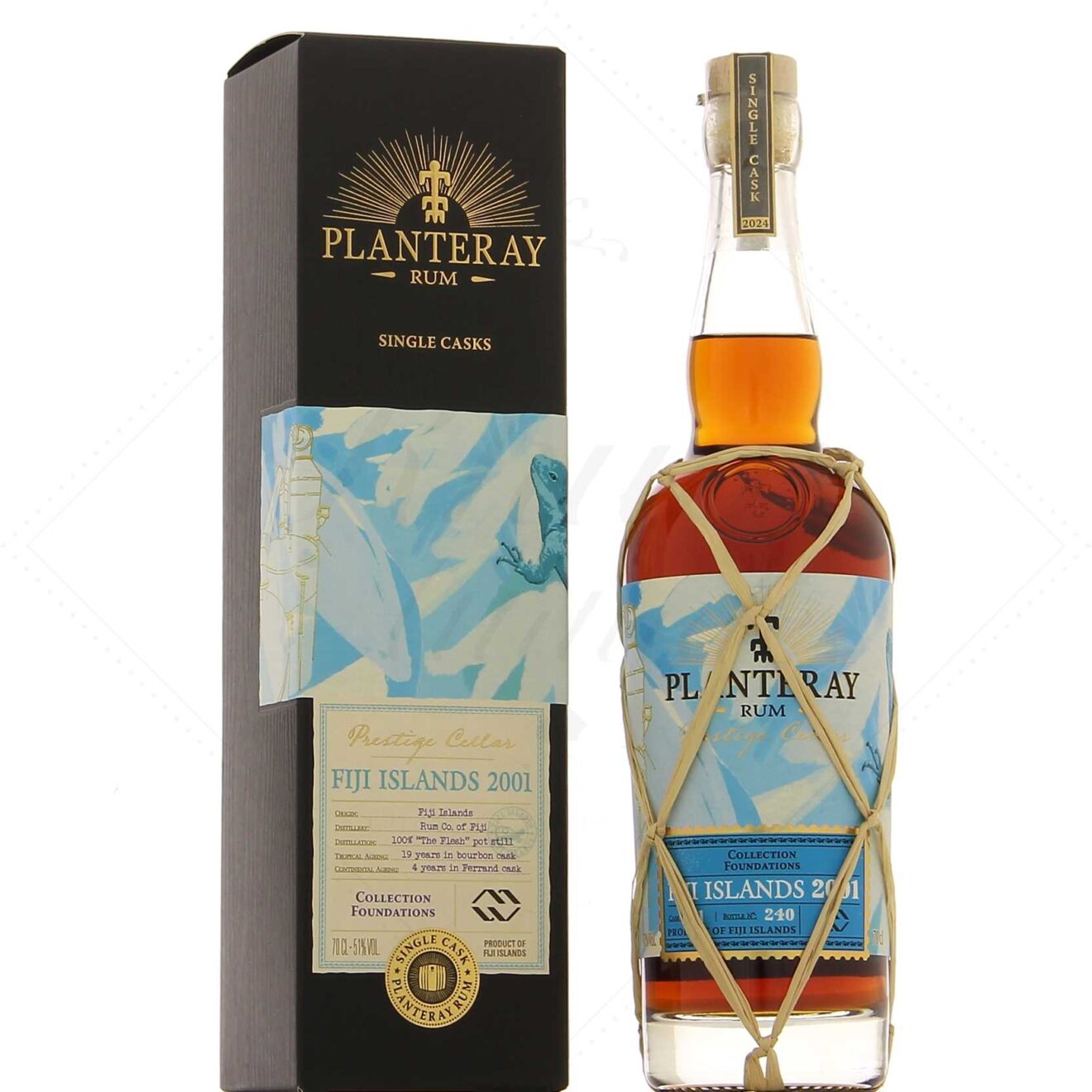Planteray Rum 23 ans 2001 Fiji Pot Still Foundations 51° - Rhum Attitude