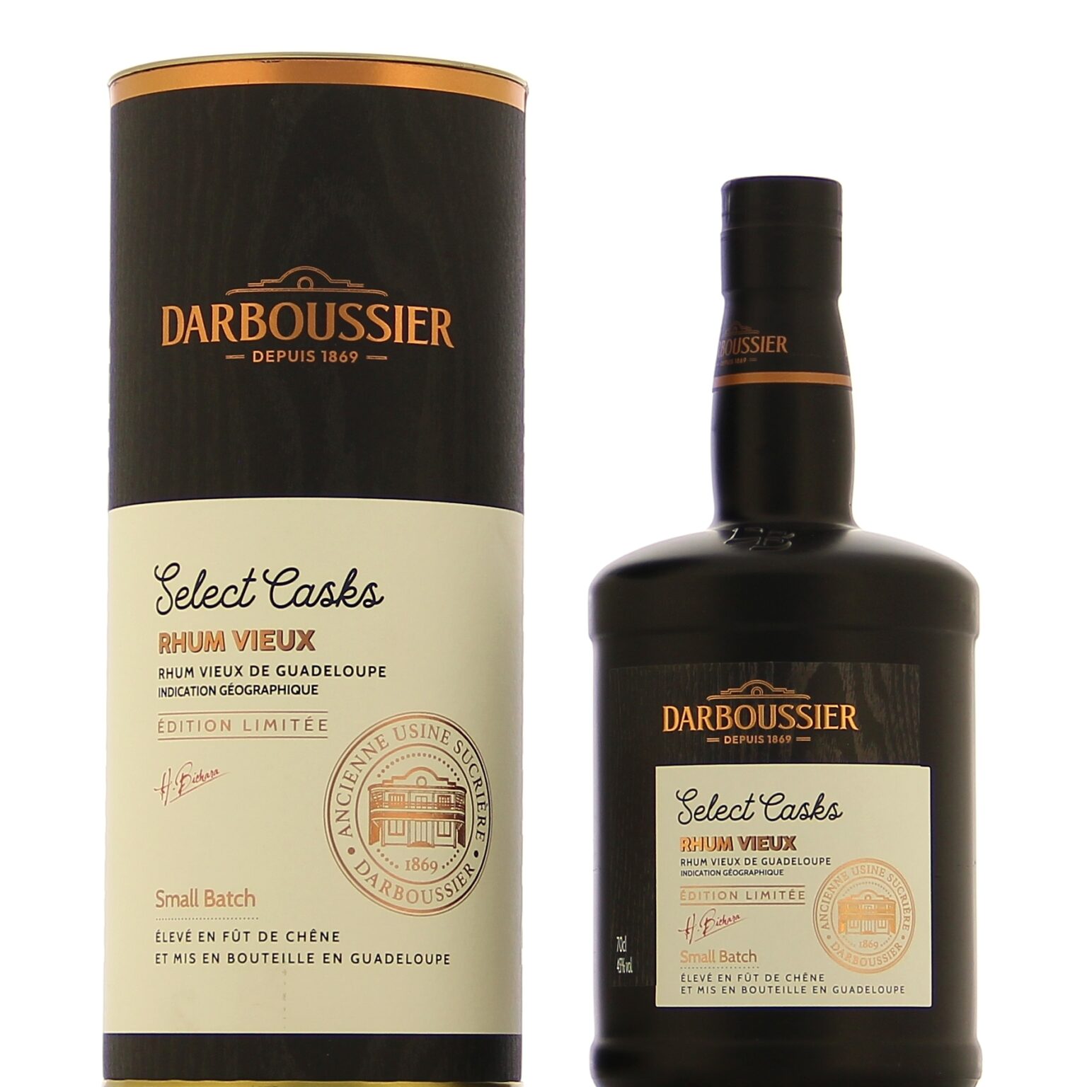Darboussier Select Casks Aged Rum 45° - Rhum Attitude