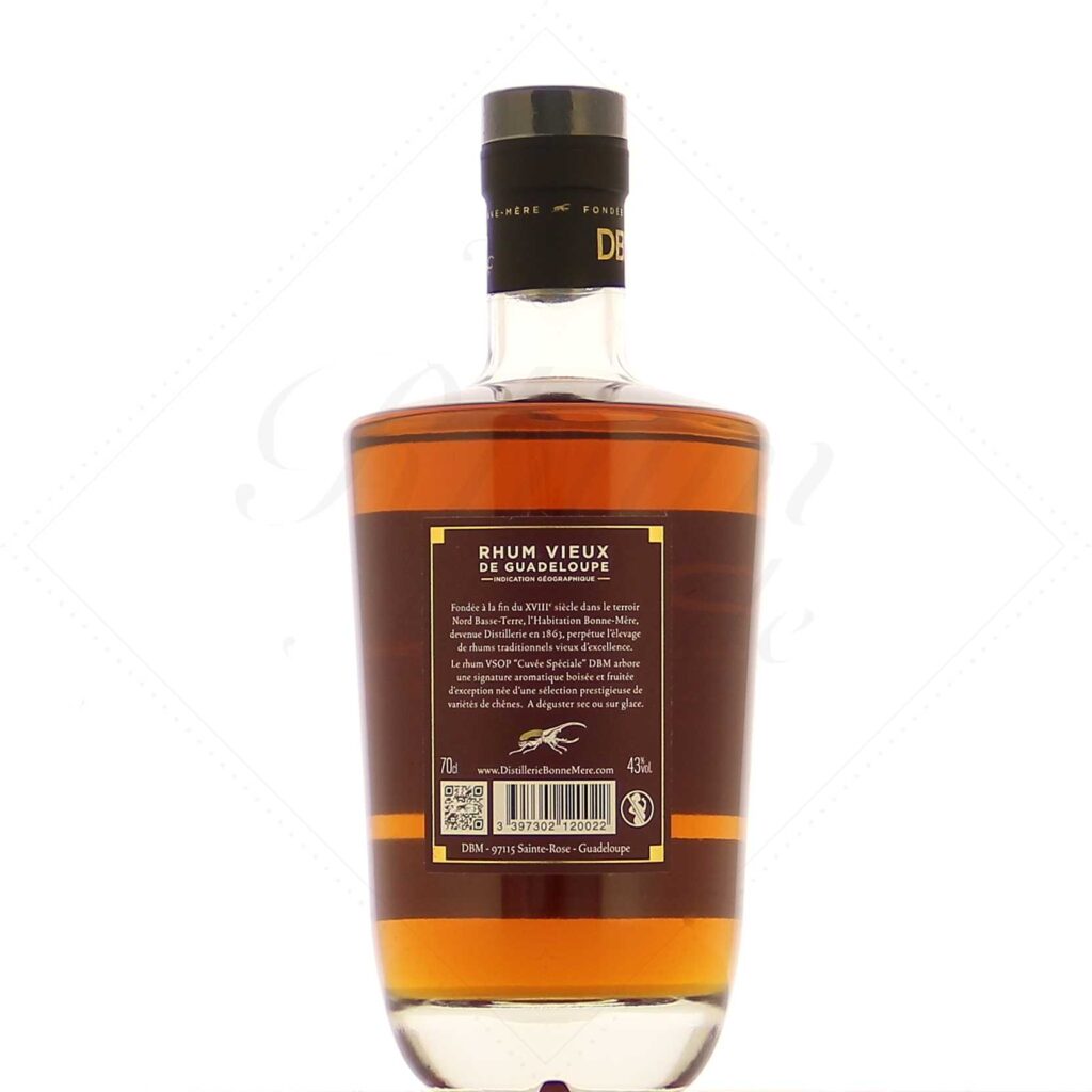 DBM Distillerie Bonne Mère VSOP 43° - Rhum Attitude