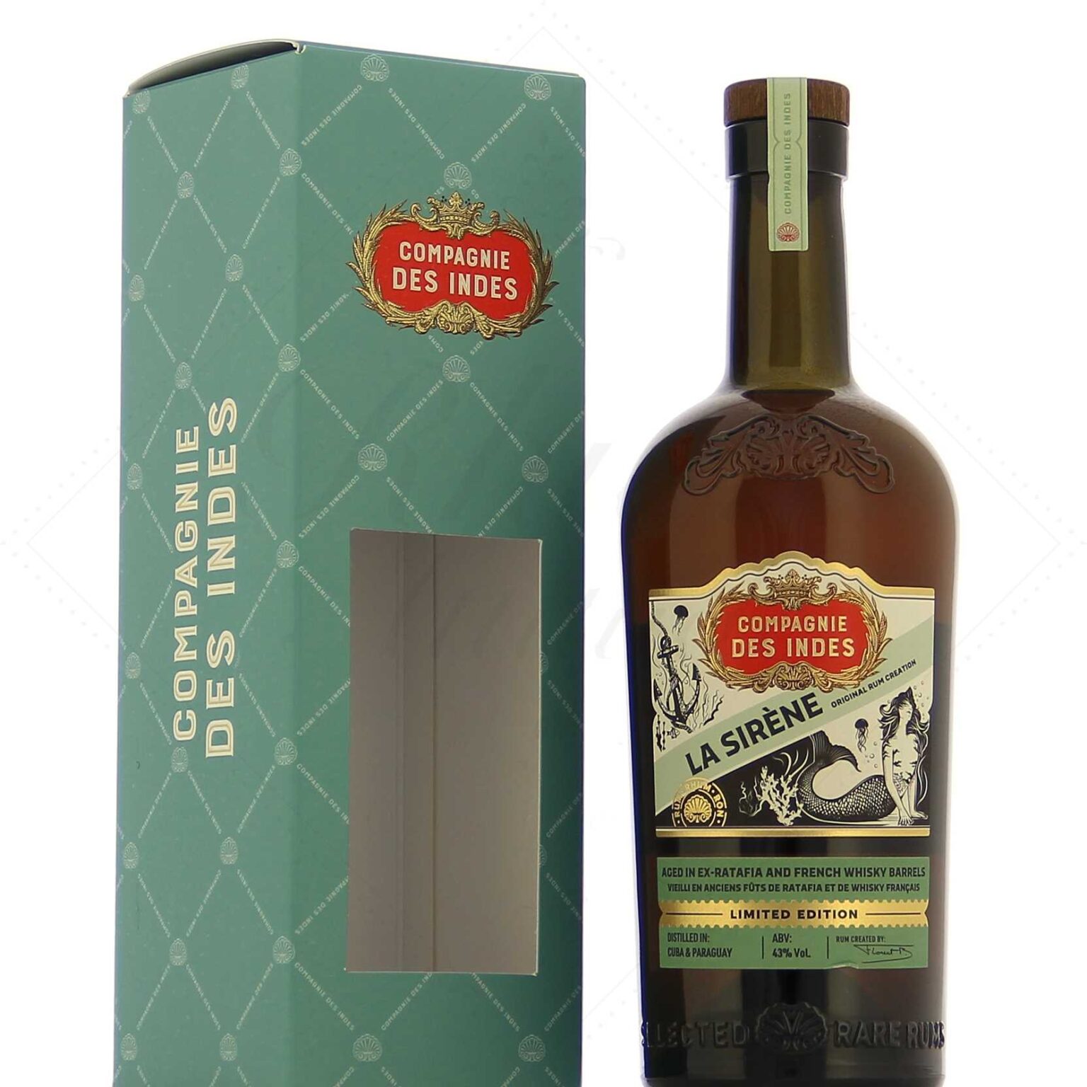 Compagnie des Indes La Sirène Limited Edition 43° - Rhum Attitude