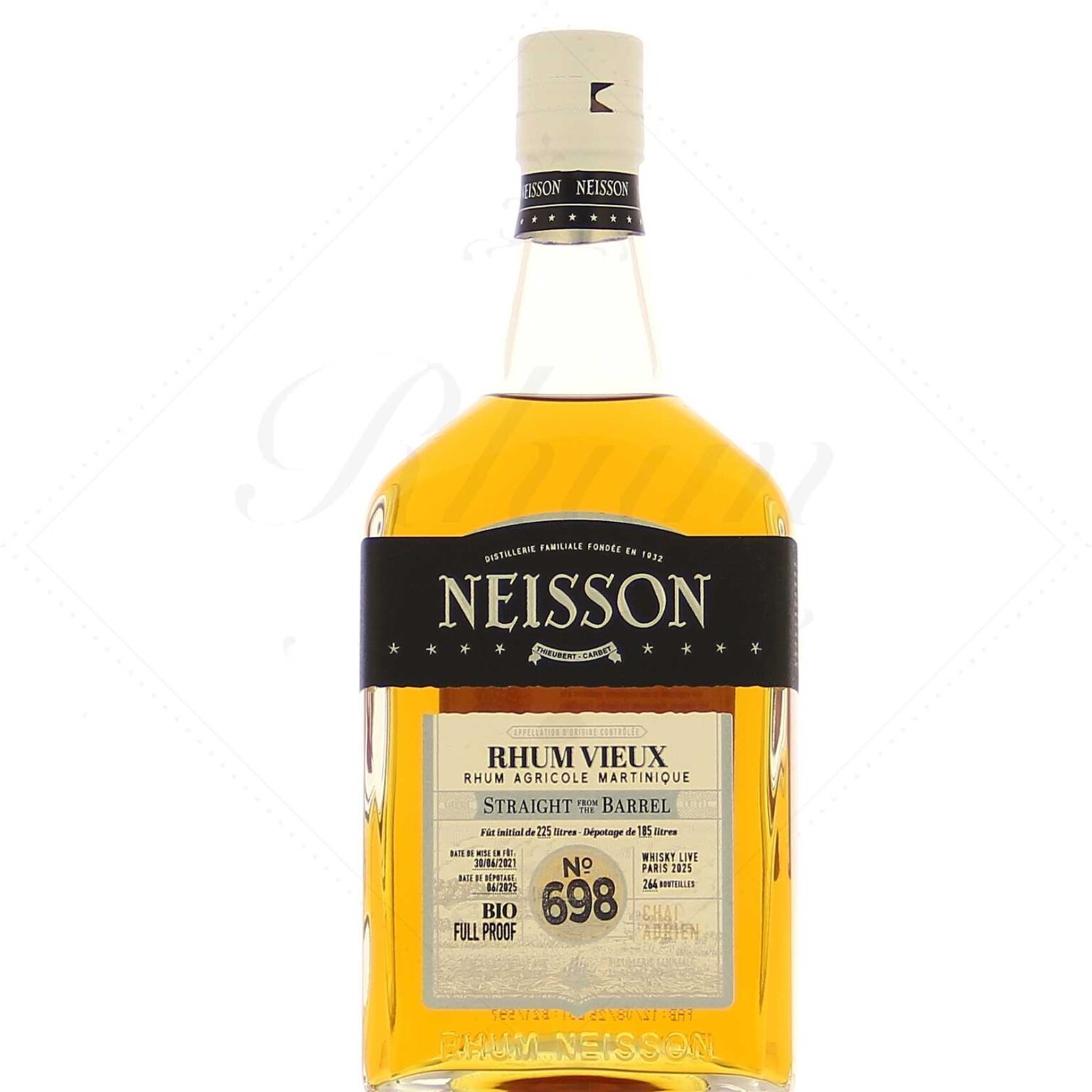 Neisson Organic Aged Rum Full Proof Whisky Live Paris Edition 56.9 ...